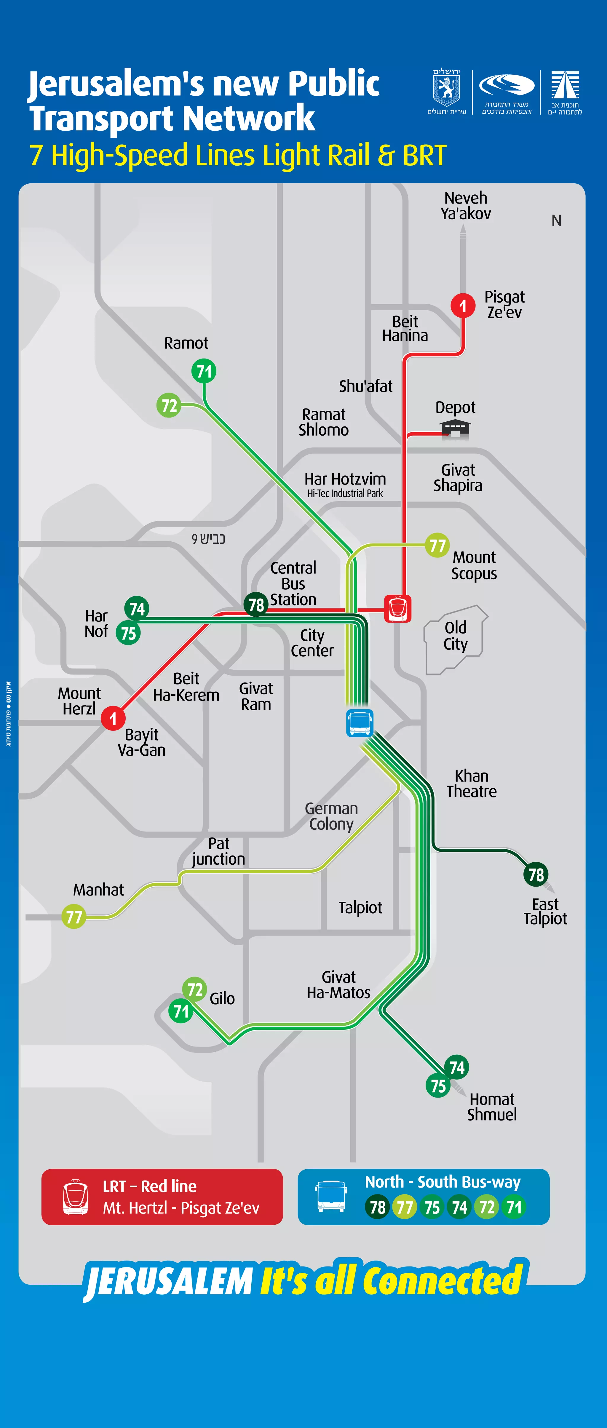Jerusalem public transport map | PDF