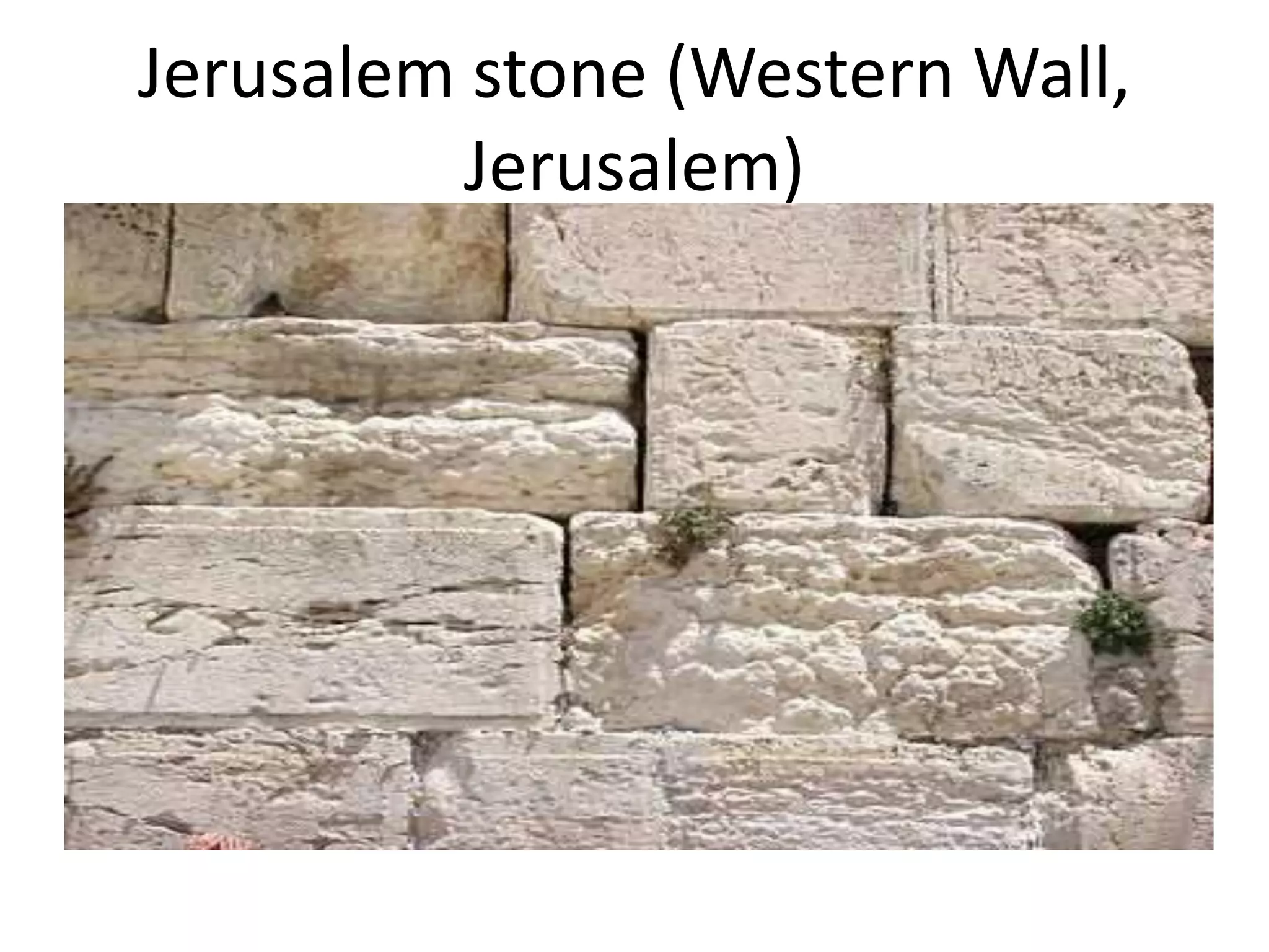 Jerusalem stone | PPT