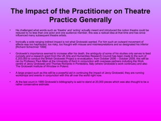 Jerzy Grotowski | PPT