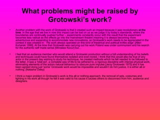 Jerzy Grotowski | PPT
