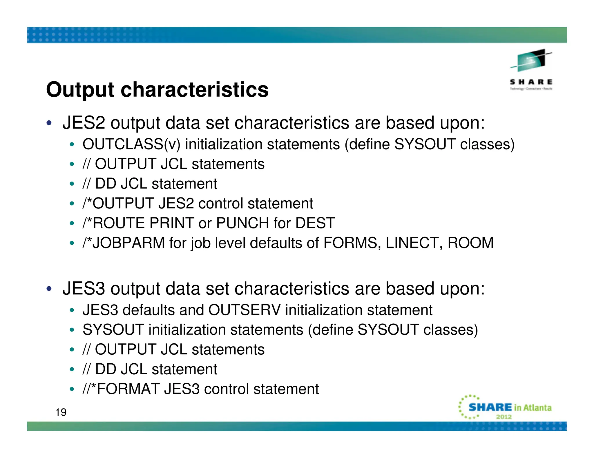 zOS Mainframe JES2-JES3 JCL-JECL Differences | PDF