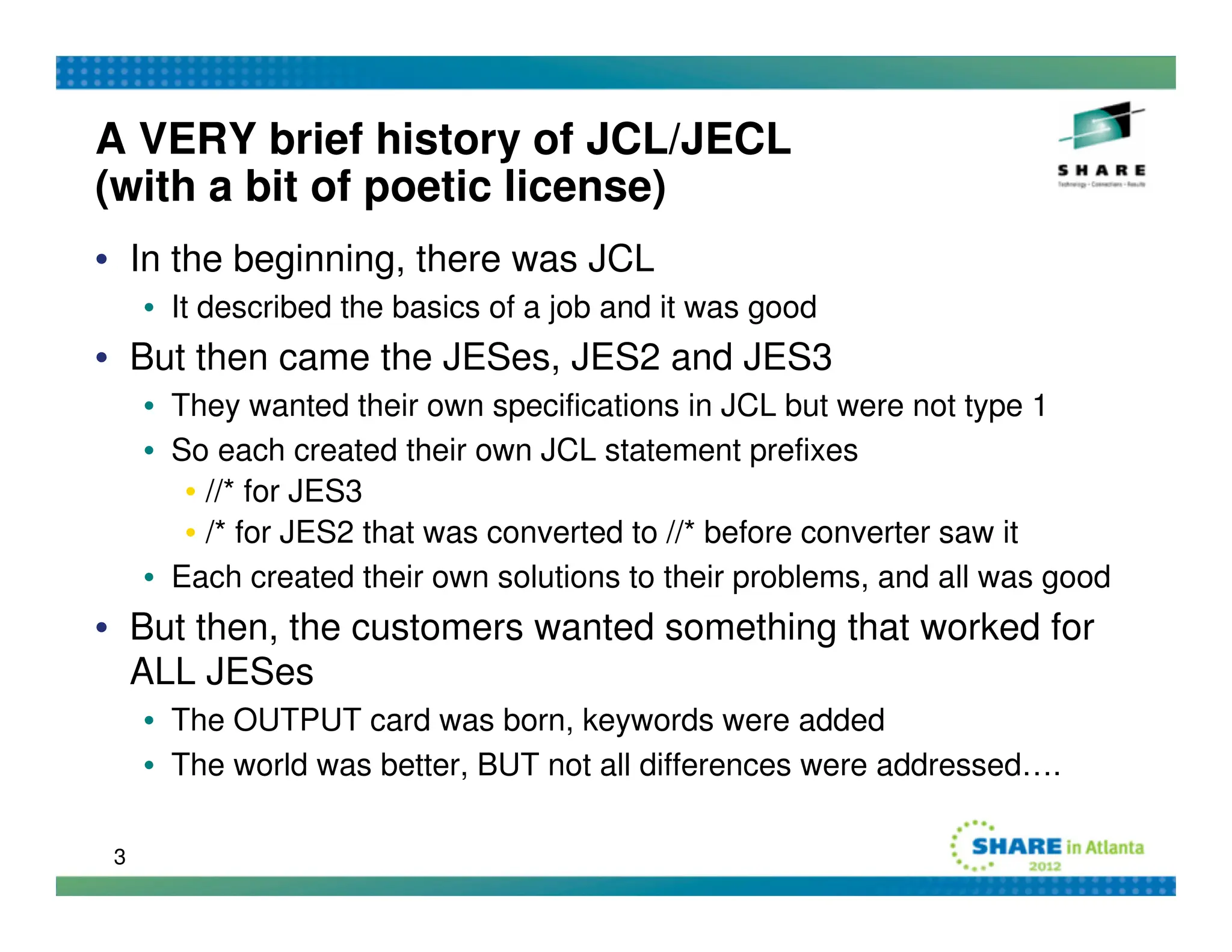 zOS Mainframe JES2-JES3 JCL-JECL Differences | PDF