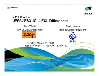 zOS Mainframe JES2-JES3 JCL-JECL Differences | PDF