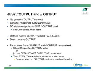 zOS Mainframe JES2-JES3 JCL-JECL Differences | PDF