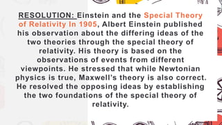 Theory of Relativity | PPTX