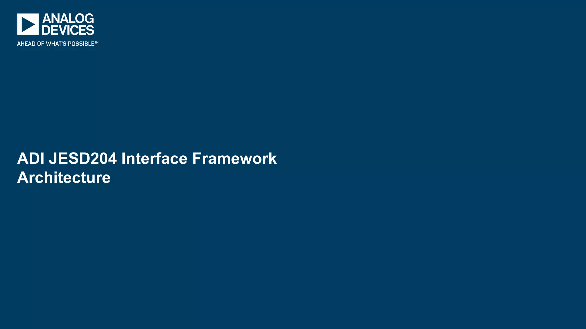 AD-IP-JESD204 JESD204B Interface Framework | PDF