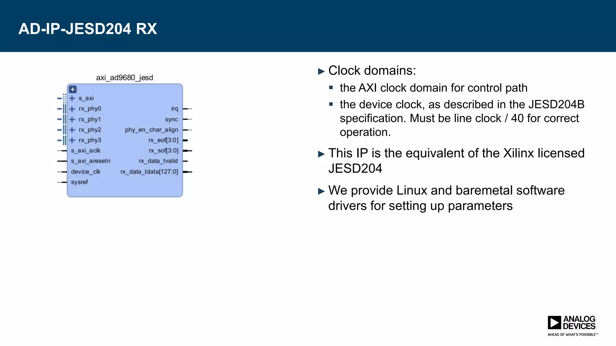 AD-IP-JESD204 JESD204B Interface Framework | PDF | Operating Systems ...