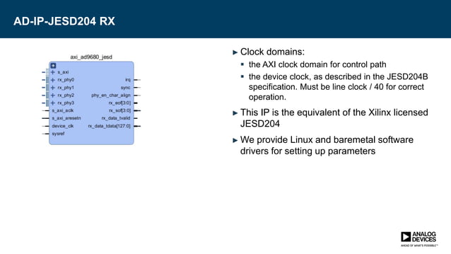 AD-IP-JESD204 JESD204B Interface Framework | PDF | Operating Systems ...