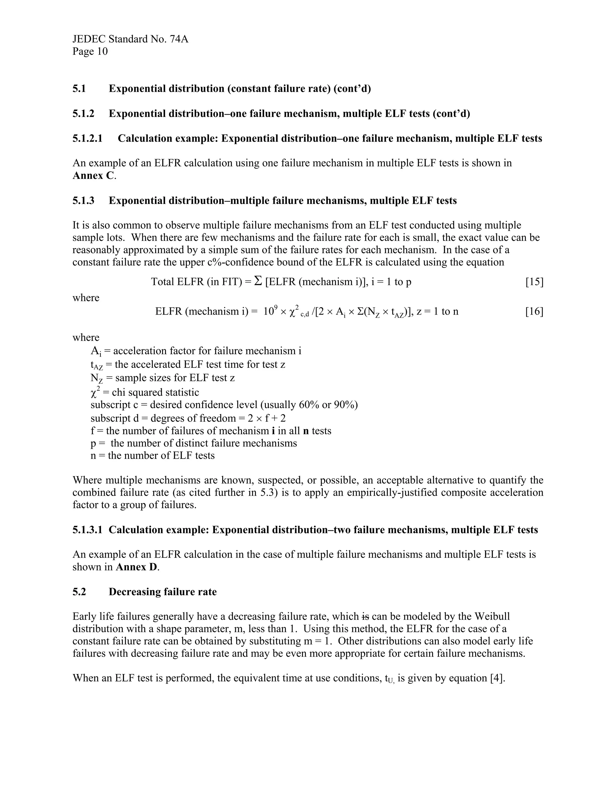 Early Life Failure Rate Calculation Procedure for Semiconductor ...