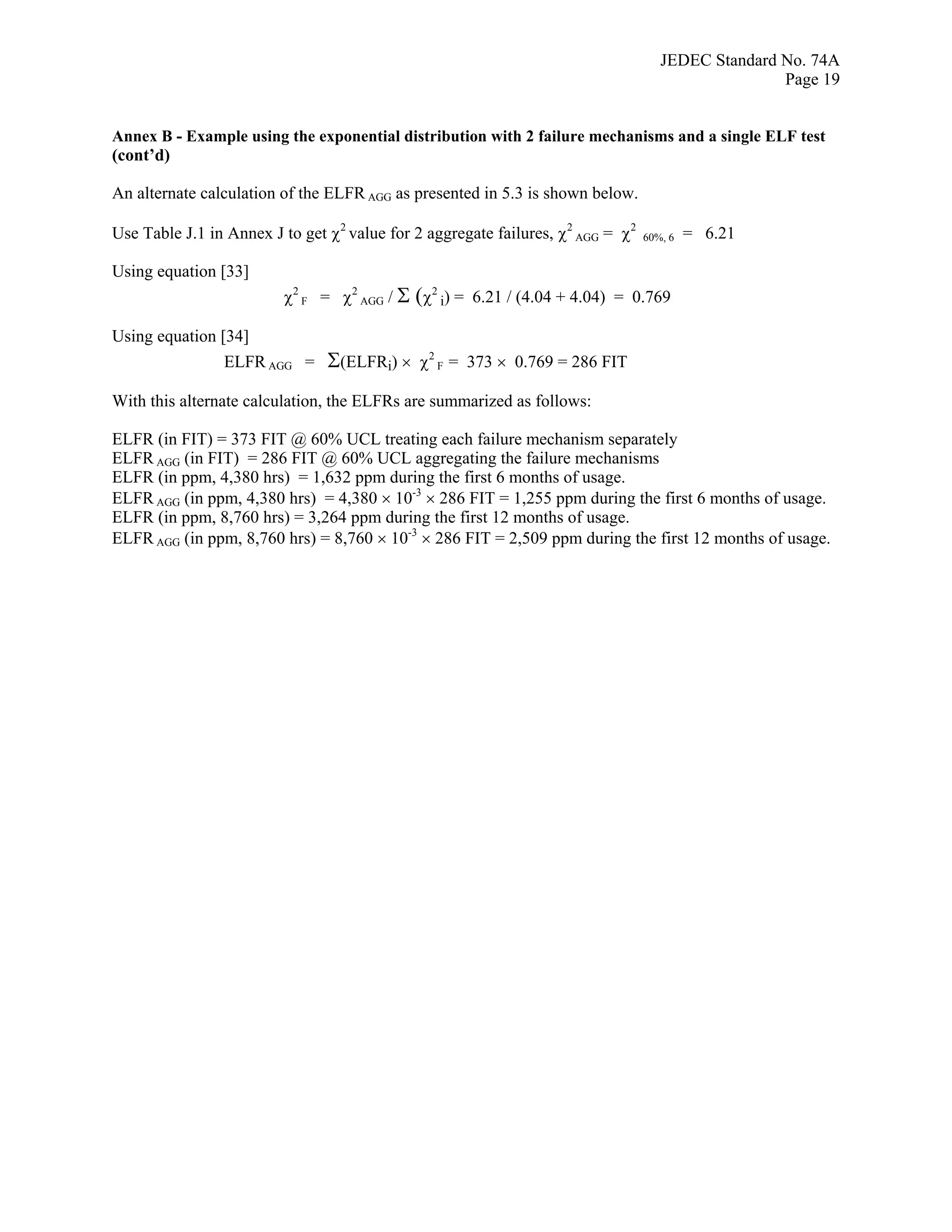 Early Life Failure Rate Calculation Procedure for Semiconductor ...