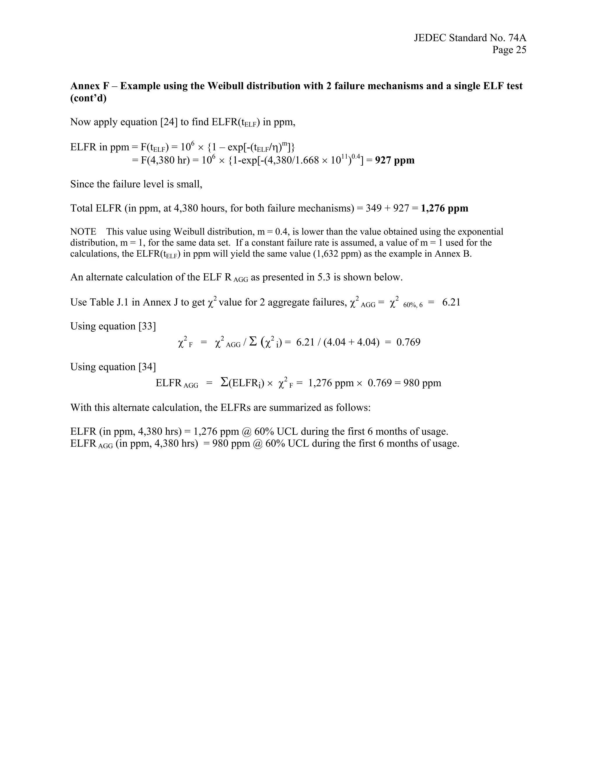 Early Life Failure Rate Calculation Procedure for Semiconductor ...