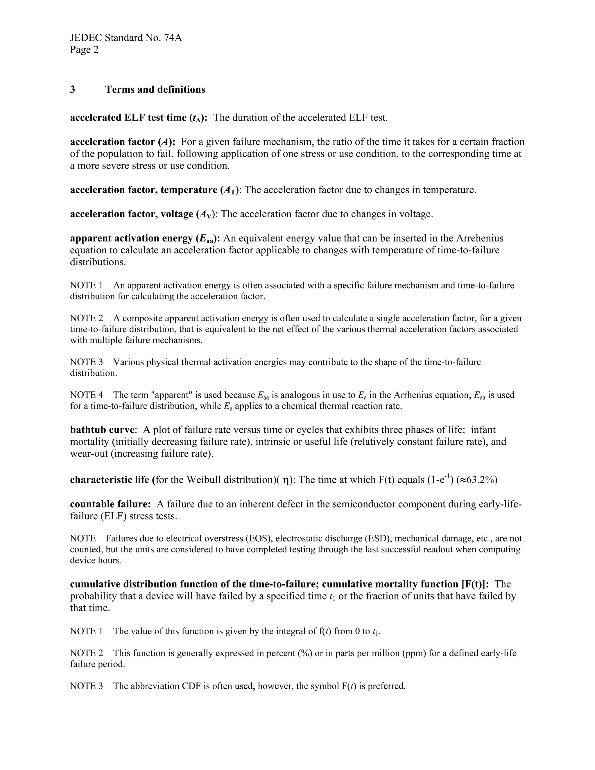 Early Life Failure Rate Calculation Procedure for Semiconductor ...