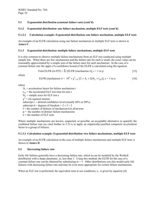 Early Life Failure Rate Calculation Procedure for Semiconductor ...
