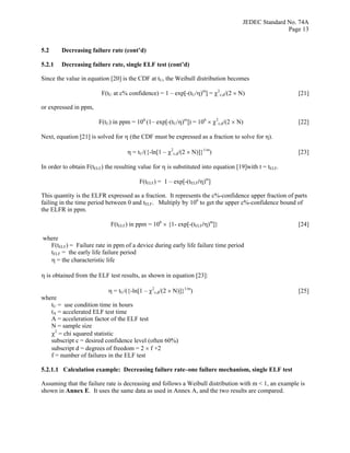 Early Life Failure Rate Calculation Procedure for Semiconductor ...