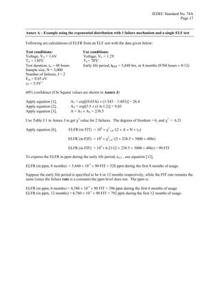 Early Life Failure Rate Calculation Procedure for Semiconductor ...