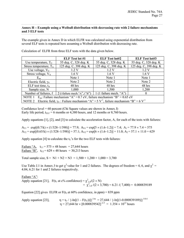 Early Life Failure Rate Calculation Procedure for Semiconductor Components | PDF | Physics | Science