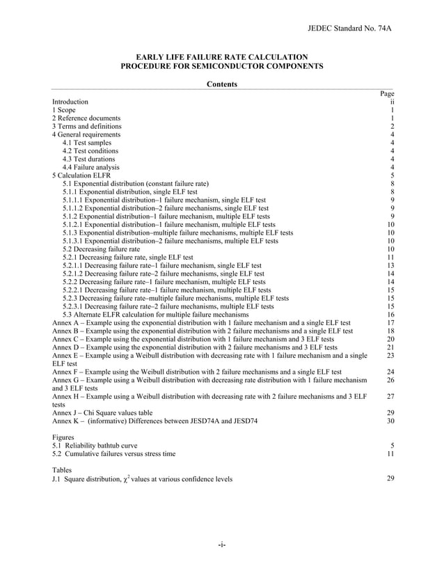 Early Life Failure Rate Calculation Procedure for Semiconductor ...
