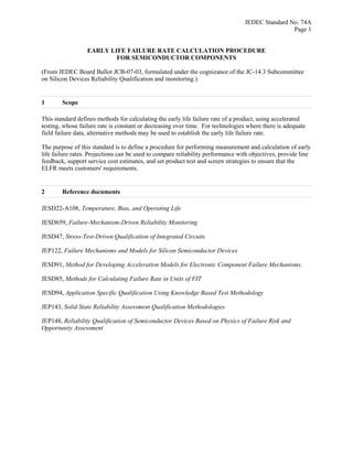 Early Life Failure Rate Calculation Procedure for Semiconductor ...
