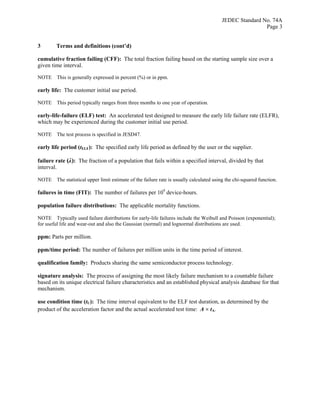 Early Life Failure Rate Calculation Procedure for Semiconductor ...