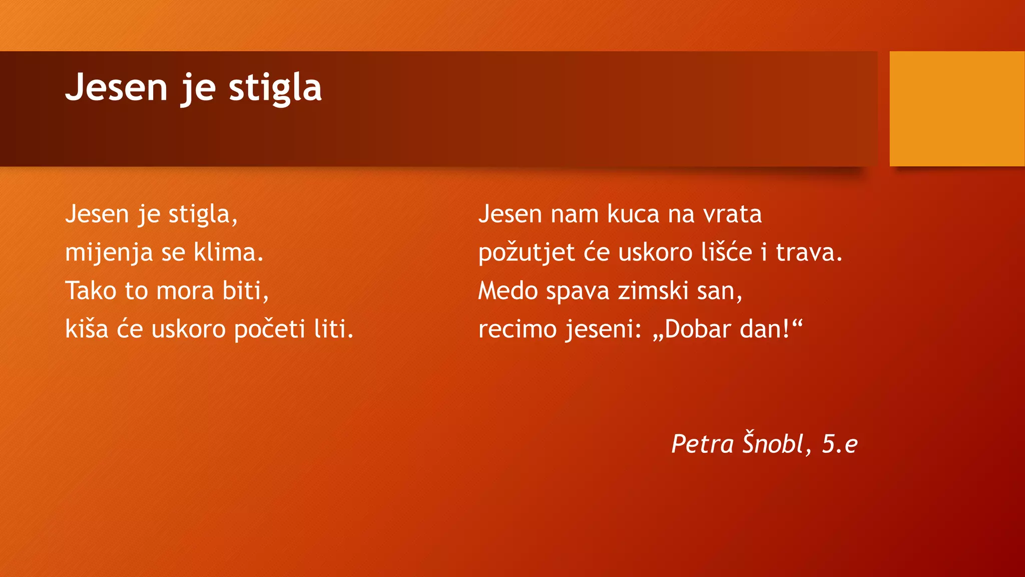 Jesen | PPSX