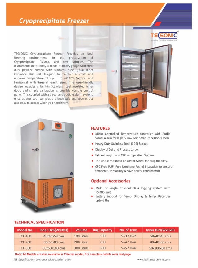 Blood Bank Instruments | PDF