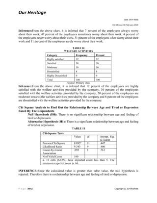 A Study on the Quality of Exertion life cycle stability with Reference ...