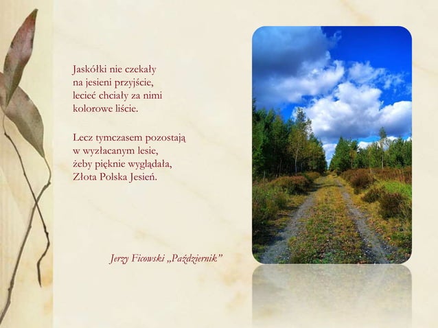 Jesien w poezji | PPT