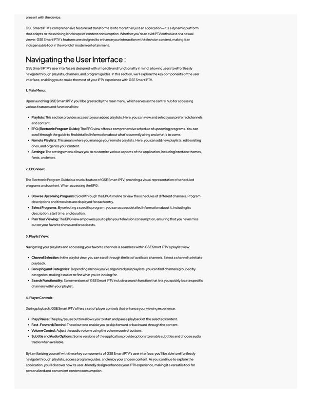 GSE Smart IPTV | PDF