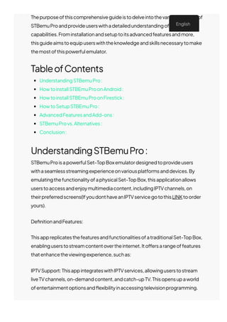 STBEMU Pro | PDF