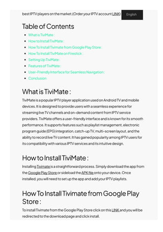Tivimate | PDF