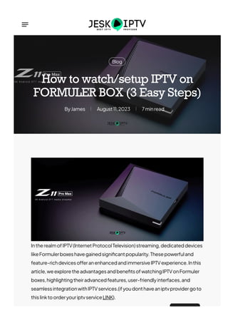 iptv formuler box | PDF