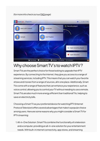 IPTV Smart TV | PDF