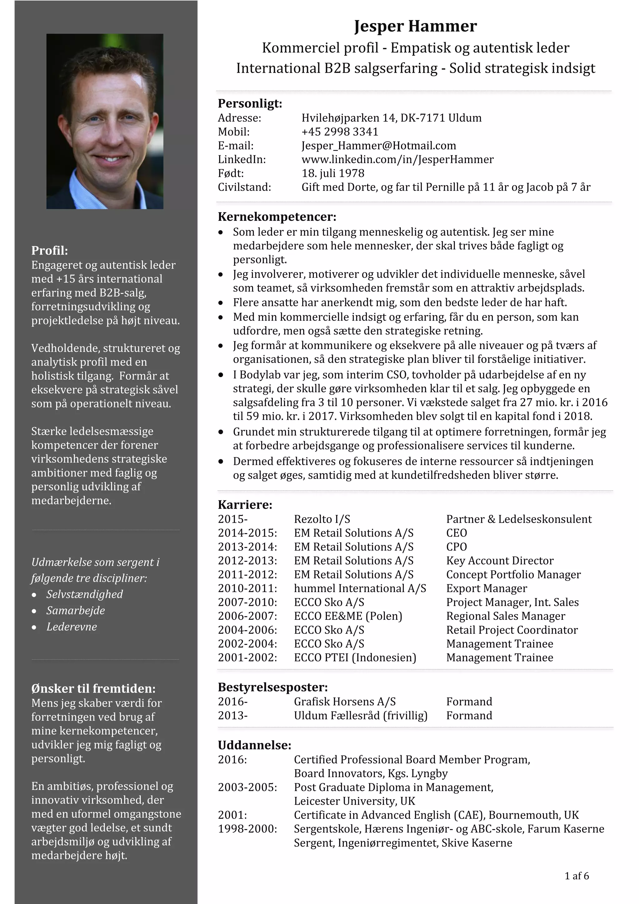 Jesper Hammer Marts 2019 | PDF