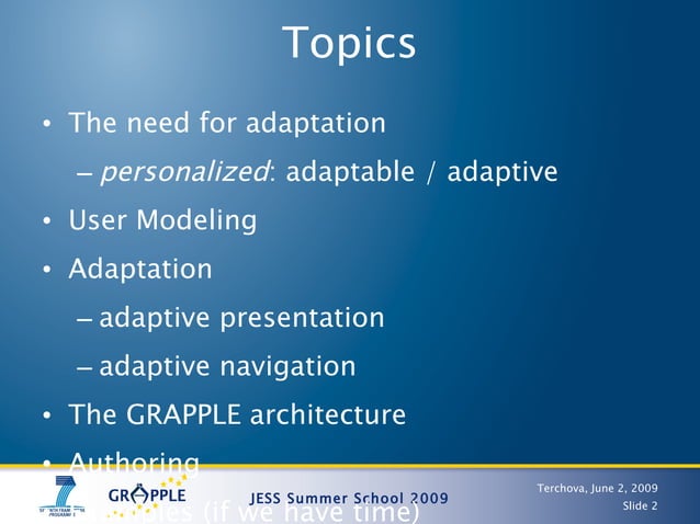 Adaptive Learning Environments | PPT
