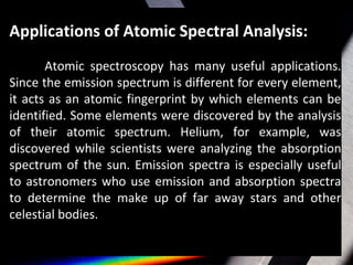 Light: Spectroscopy and Atom | PPT