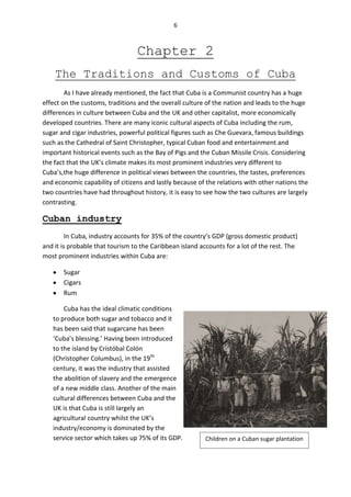 A Cultural Understanding of Cuba | DOCX