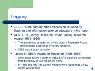 Jesse hauk shera workshop presentation test3 | PPT