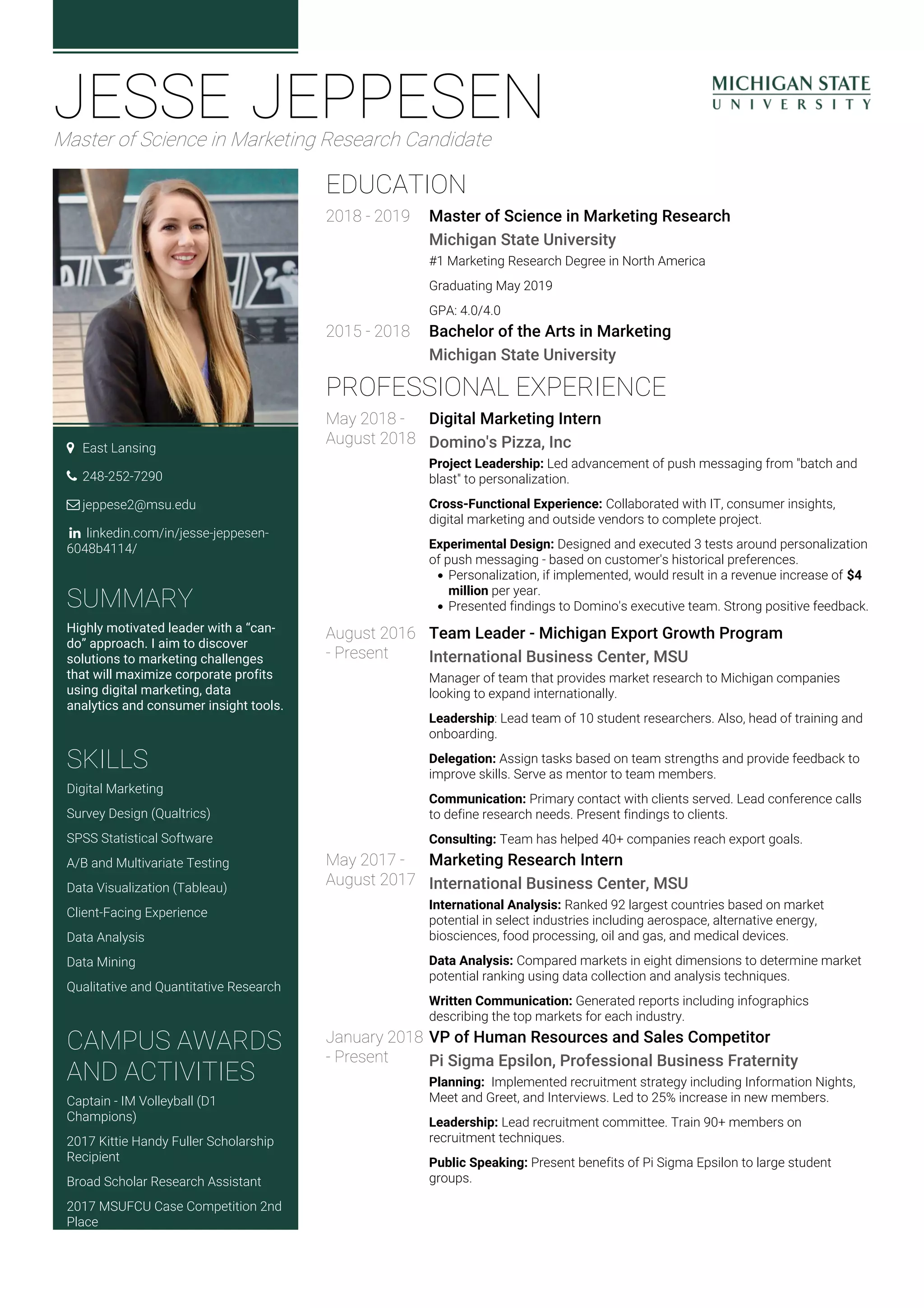 Jesse Jeppesen Resume | PDF