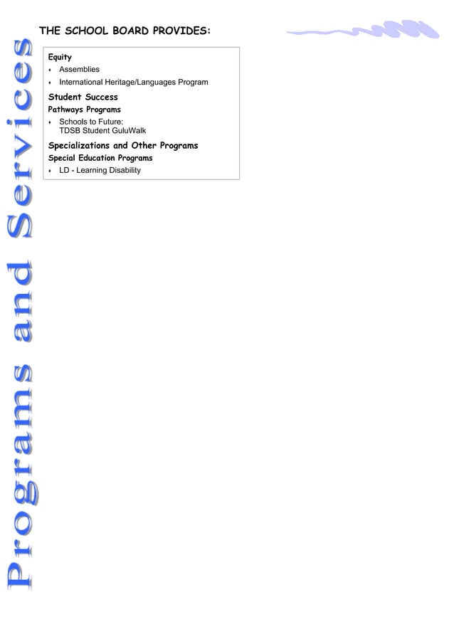 Jesse Ketchum Junior and Senior Public School Gr JK - 8 Profile | PDF