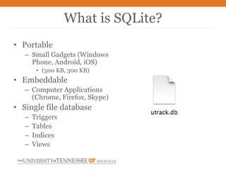 SQLite: Light, Open Source Relational Database Management System | PPT