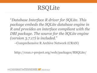 SQLite: Light, Open Source Relational Database Management System | PPT