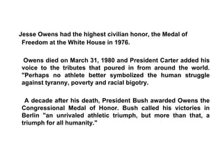 Jesse owens | PPT