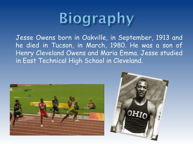 Jesse Owens | PPT | Free Download