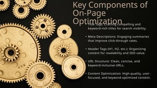 Mastering On-Page Optimization: Expert Tips by Jesse Saez | PPTX