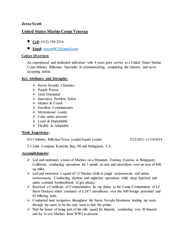 Jesse scott resume | PDF
