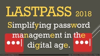 LASTPASS TUTORIAL 2018: Simplifying password management in the digital ...