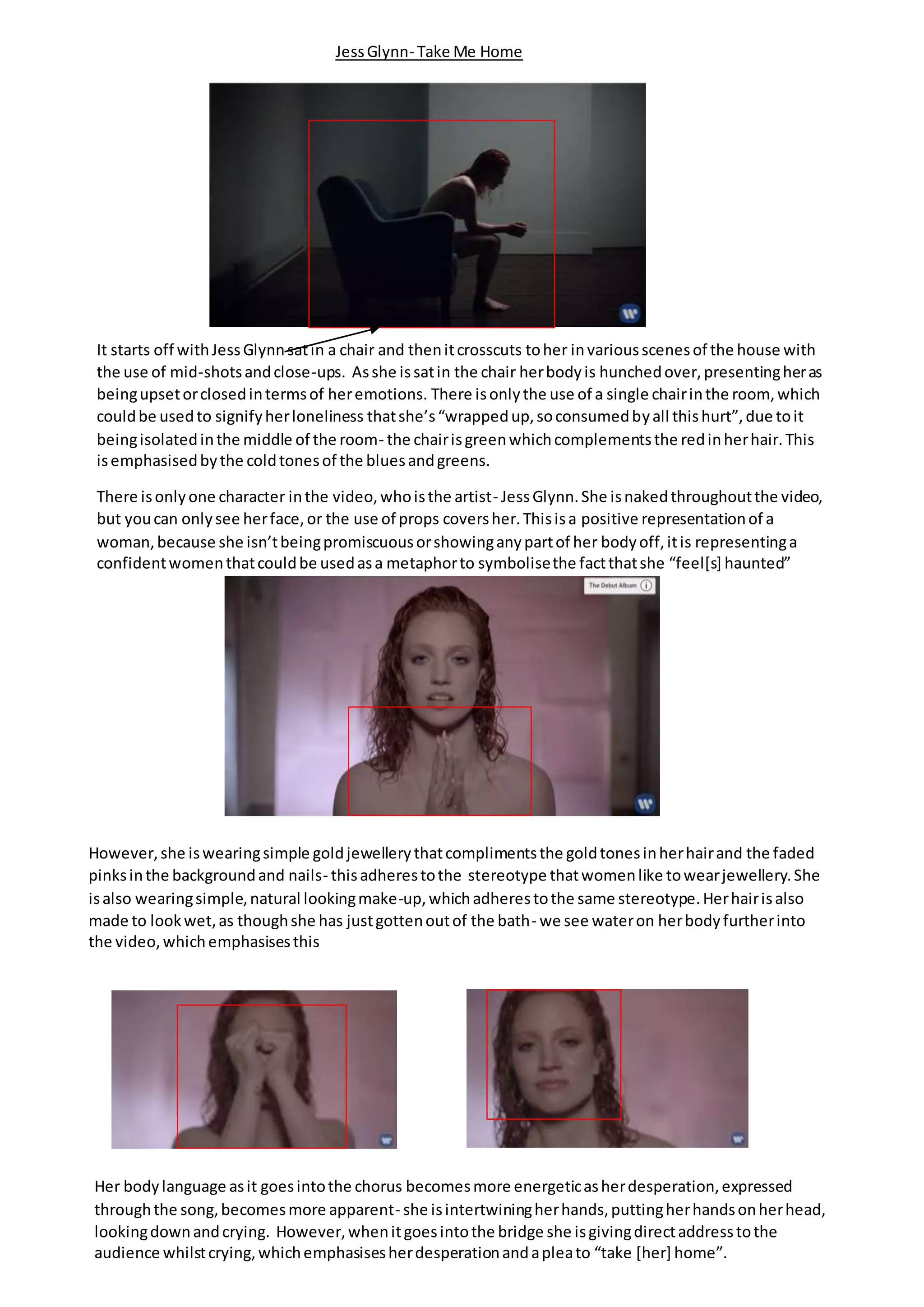 Jess glynn music video | DOCX