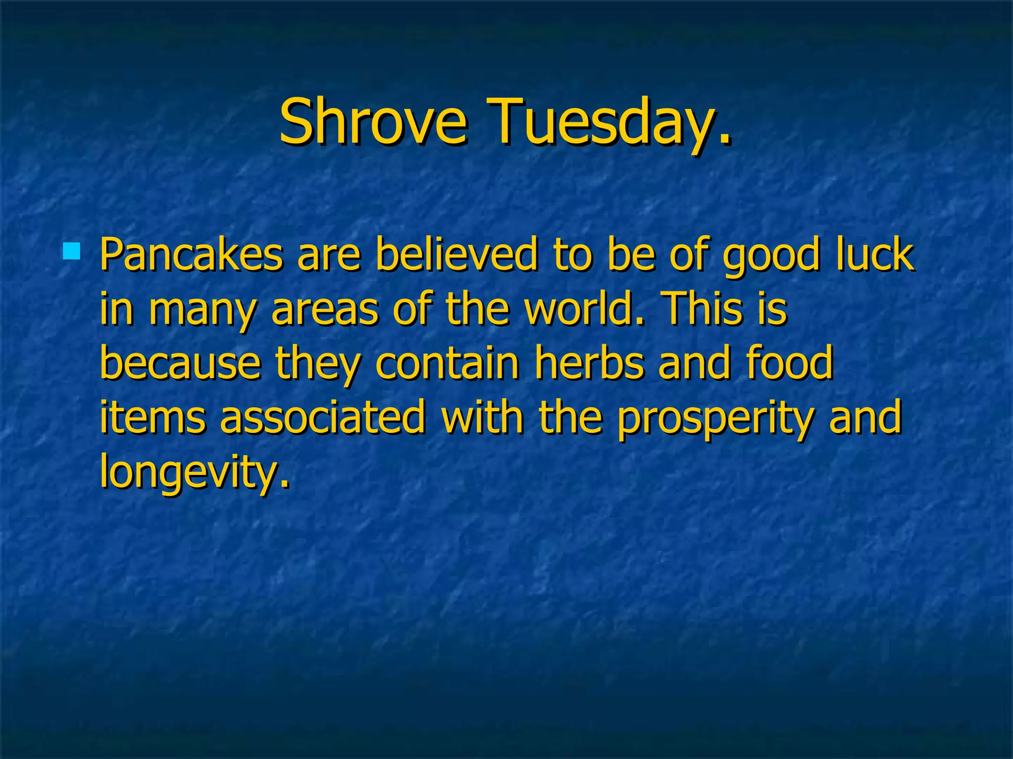 Jessica 6 c pancake day (shrove tuesday) finished! | PPT