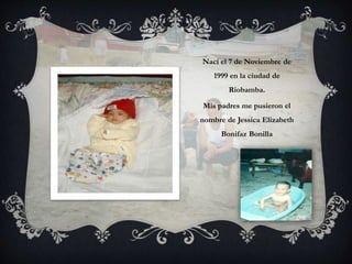 Jessica bonifaz autobiografia primero j | PPSX