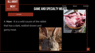 All about Meat, Carabeef, lamb and many more meat | PDF